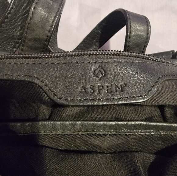 Aspen | Bags | Aspen Black Soft Leather Backpack Shoulder Bag | Poshmark